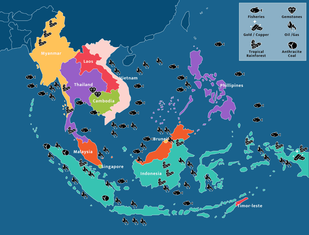 Resource Map Of Asia Southeast Asia A Small War Grows Up.